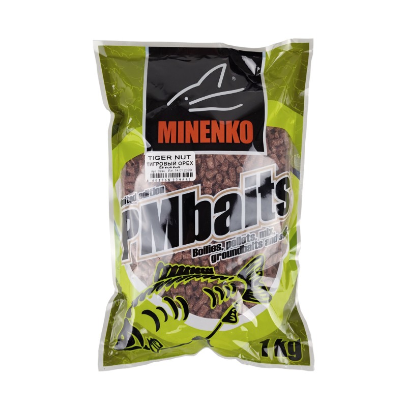 MINENKO Пеллетс Tiget Nut 5мм 1кг Описание, фото, отзывы, купить в Москве, Санкт-Петербурге ...